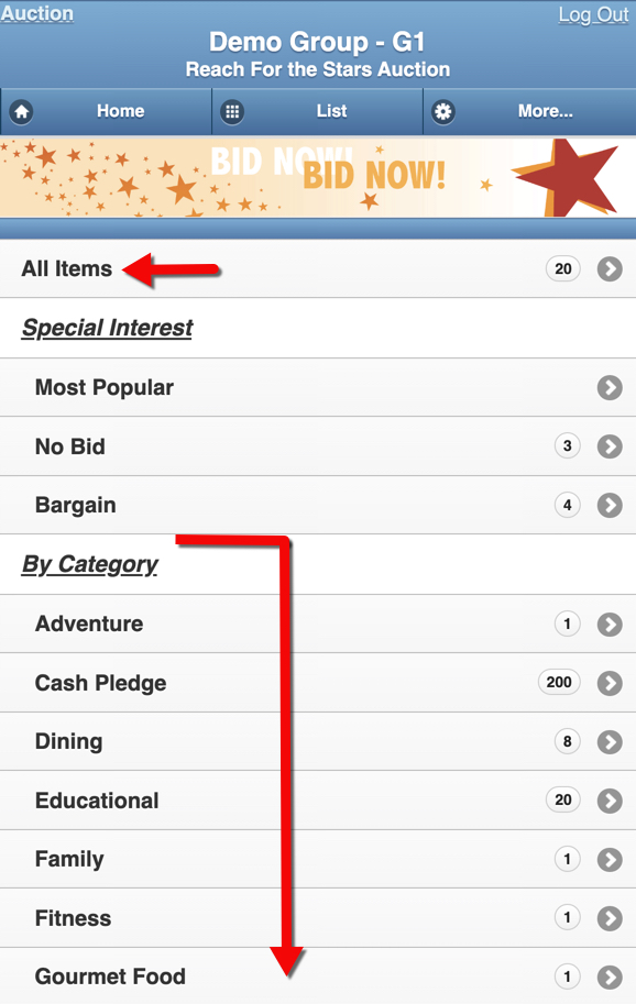 Silent Auction Pro - Bidder/Guest Registration and Sign In